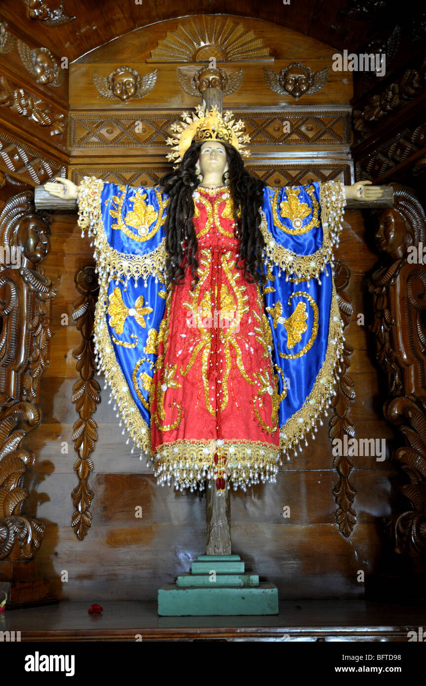 Interior Of Iglesia De Santa Librada Church Las Tablas Panama Stock ...