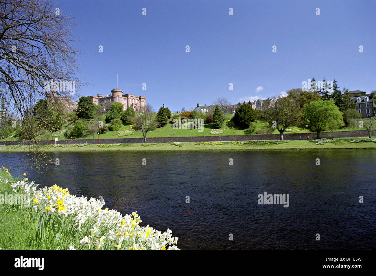 Inverness castle scottish highlands scotland uk gb Stock Photo - Alamy
