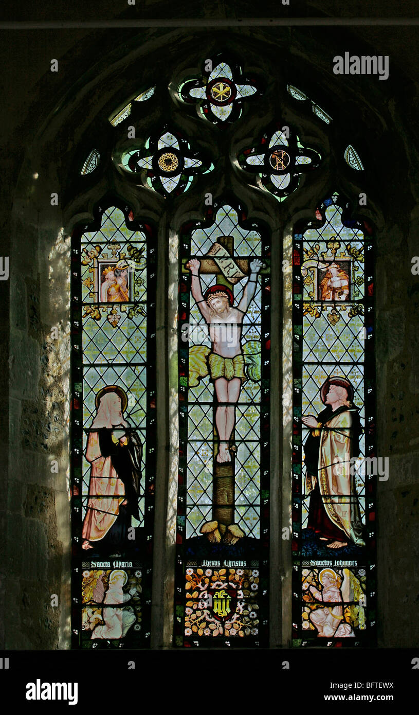 East stained glass window by charles kempe hi-res stock photography and ...