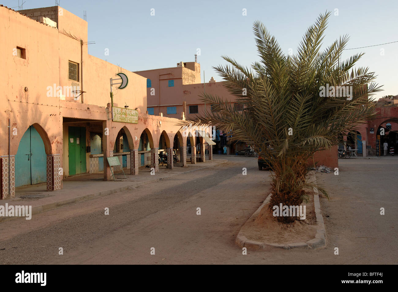 A Town at Sahara desert border in Morocco Stock Photo - Alamy