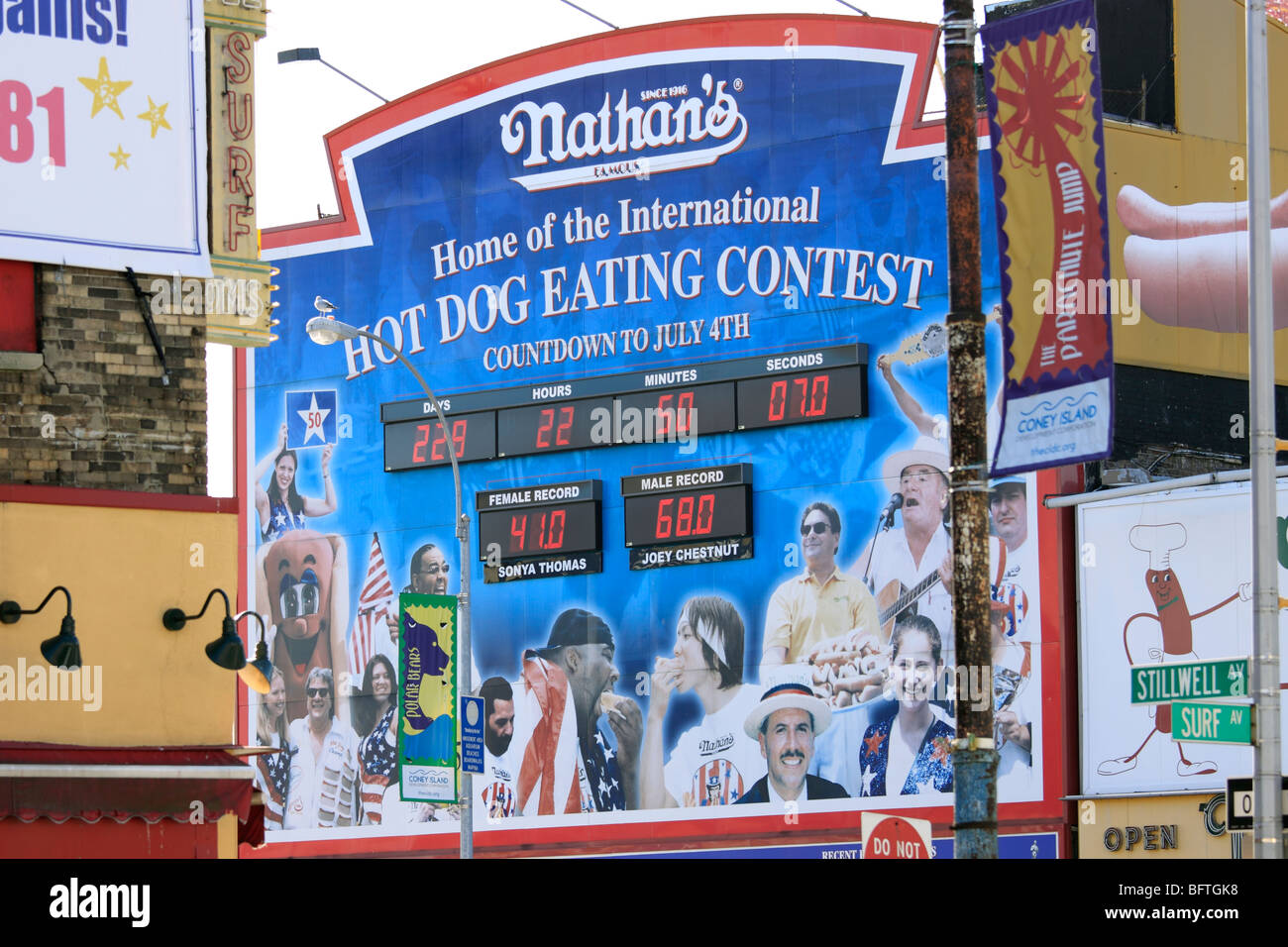 Nathans nathans scoreboard fun hi-res stock photography and images - Alamy