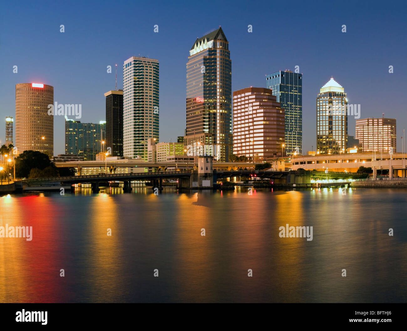 Colorful downtown of Tampa Stock Photo - Alamy