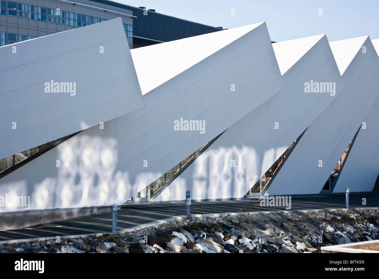 Polaria museum building that represents ice floes that have been ...