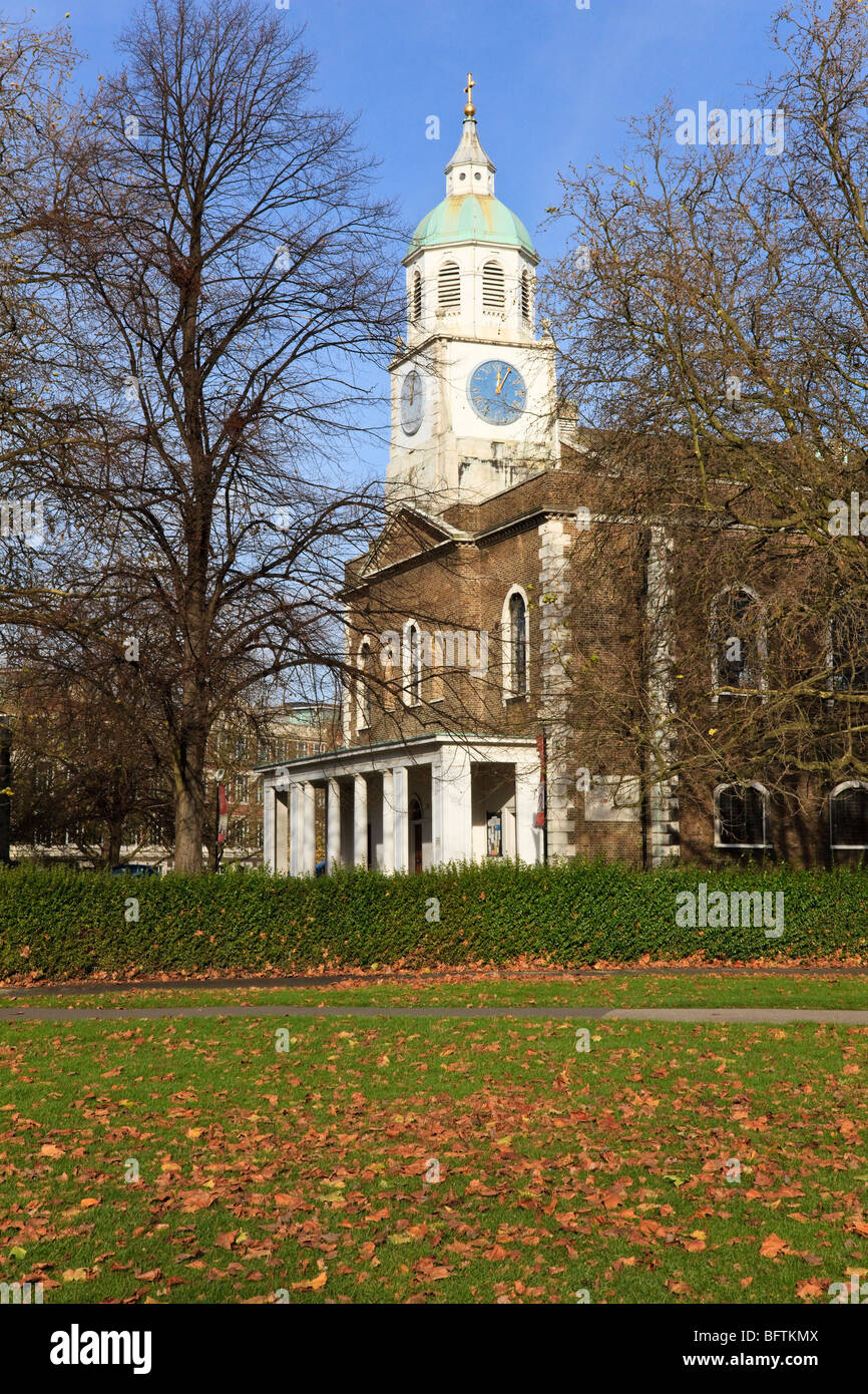 Autumn view of the Church of the Holy Trinity, Clapham Common North ...
