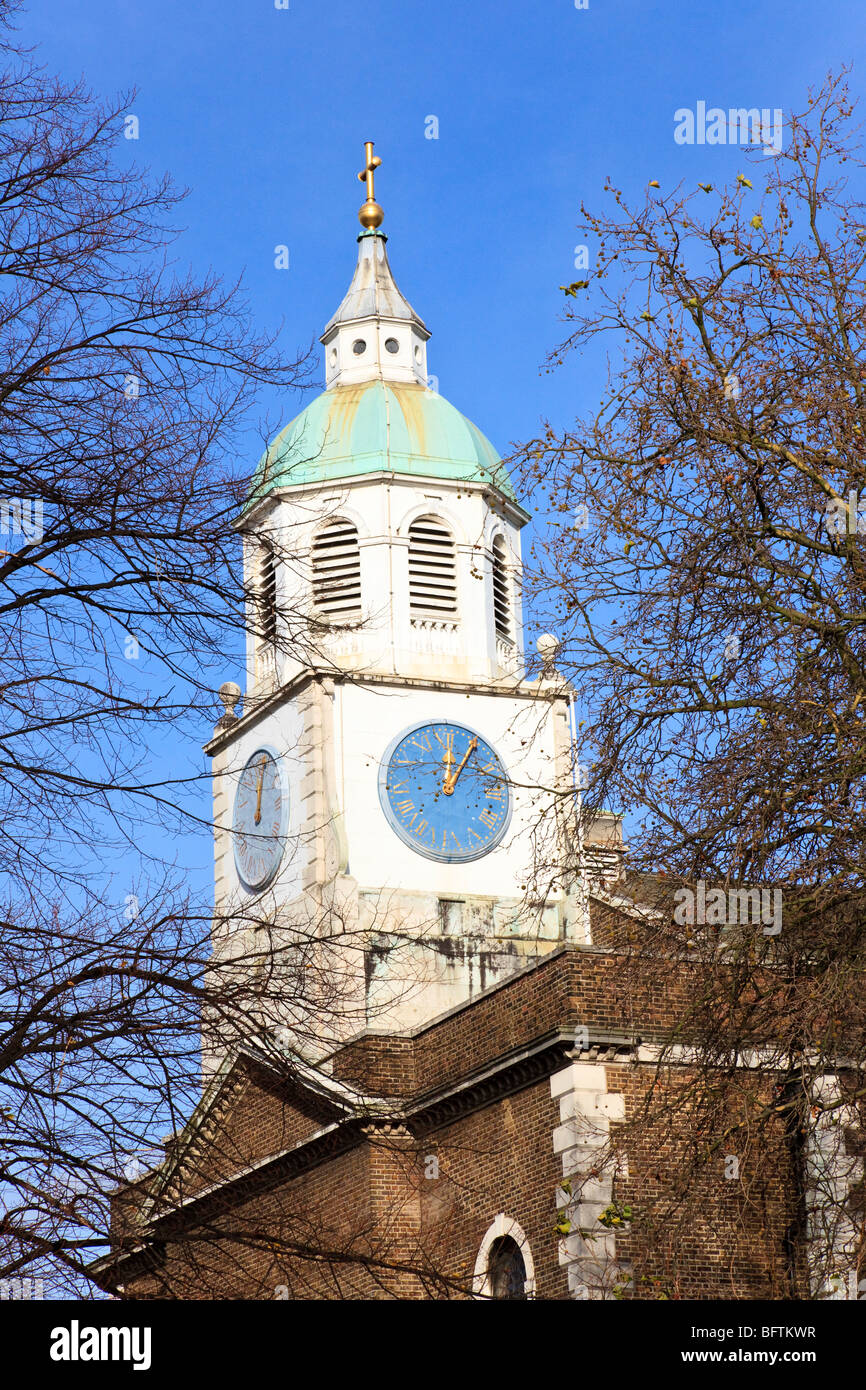 Bell/Clock Tower on the Church of the Holy Trinity, Clapham Common ...