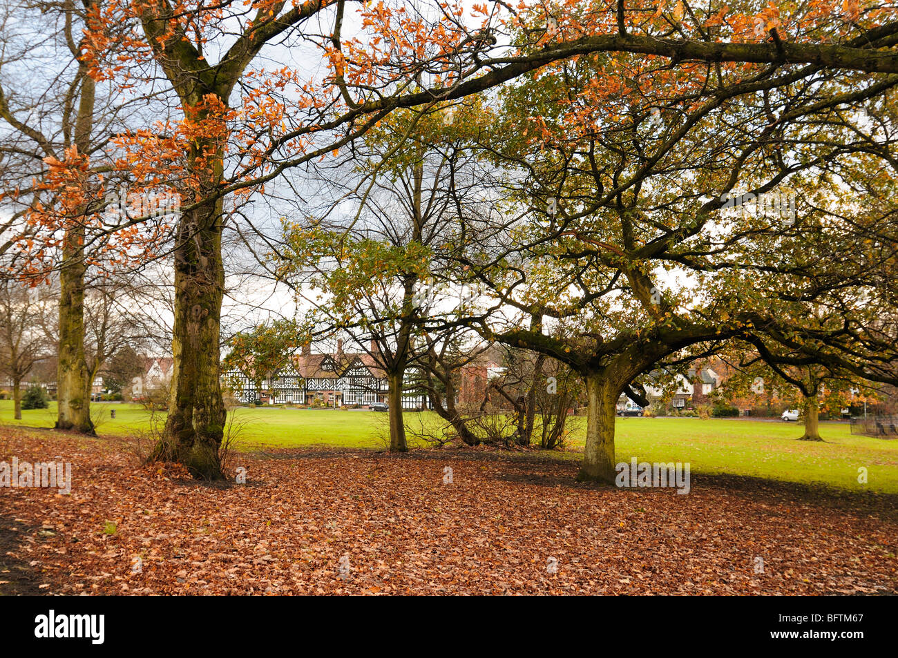 Worsley village green. Greater Manchester Stock Photo - Alamy