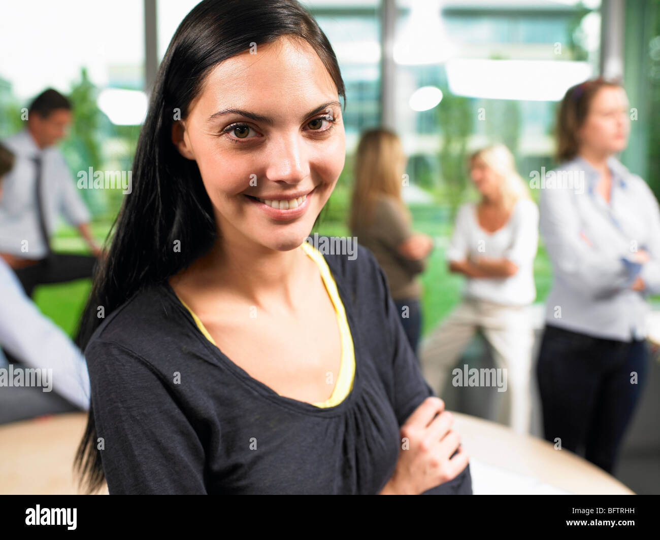 Group of people looking up at camera hi-res stock photography and ...