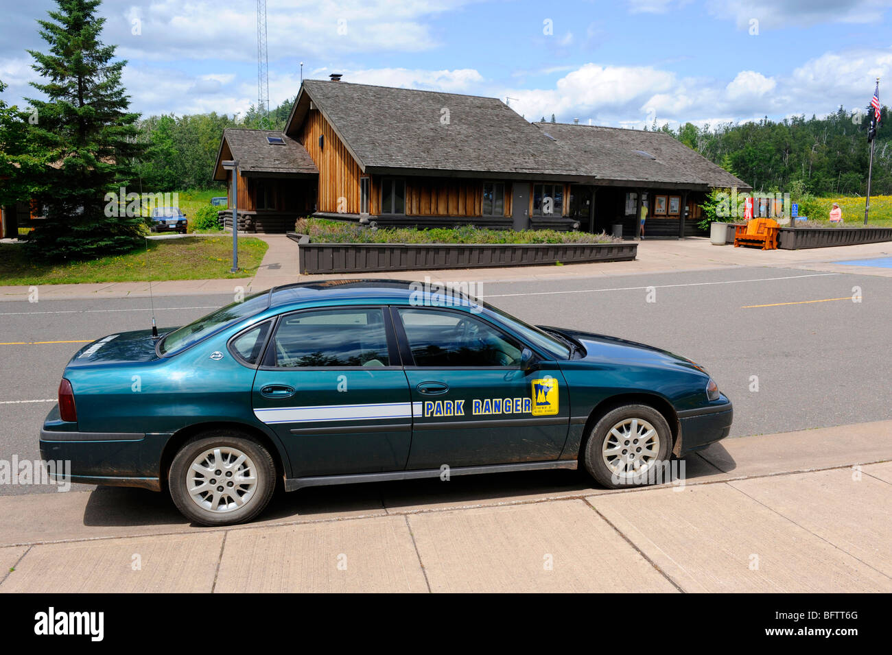 Park Ranger vehicle in Tettegouche State Park Baptism River Recreation ...