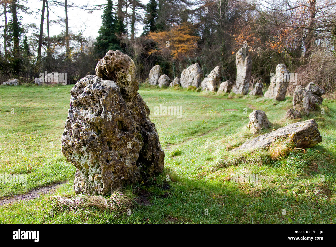 The King's Men at The Rollright Stones, Stone circle megalithic oolitic ...