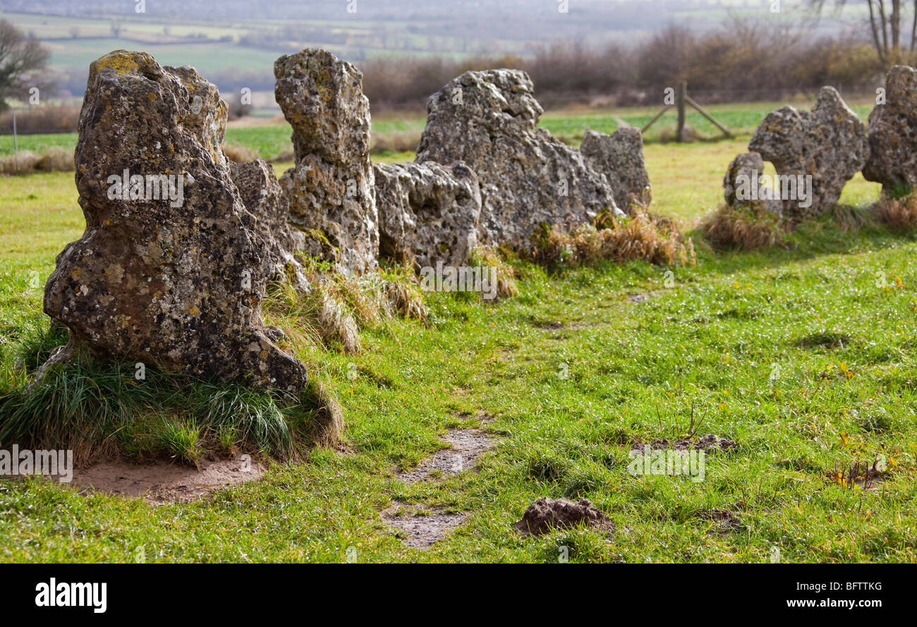 The King's Men at The Rollright Stones, Stone circle megalithic oolitic ...