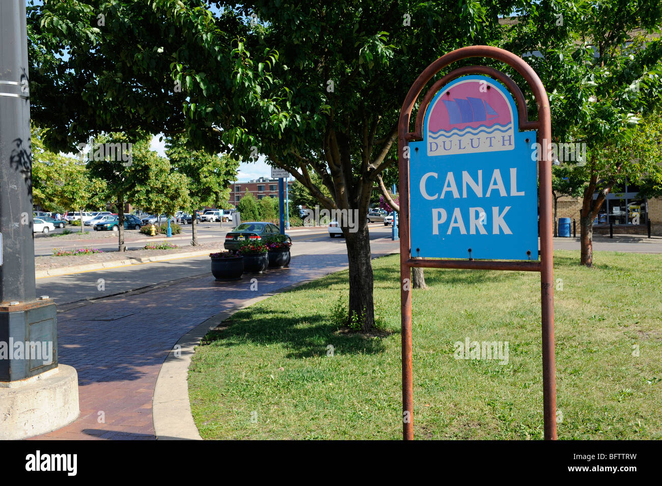 Canal Park area of Downtown area of Duluth Minnesota Stock Photo - Alamy