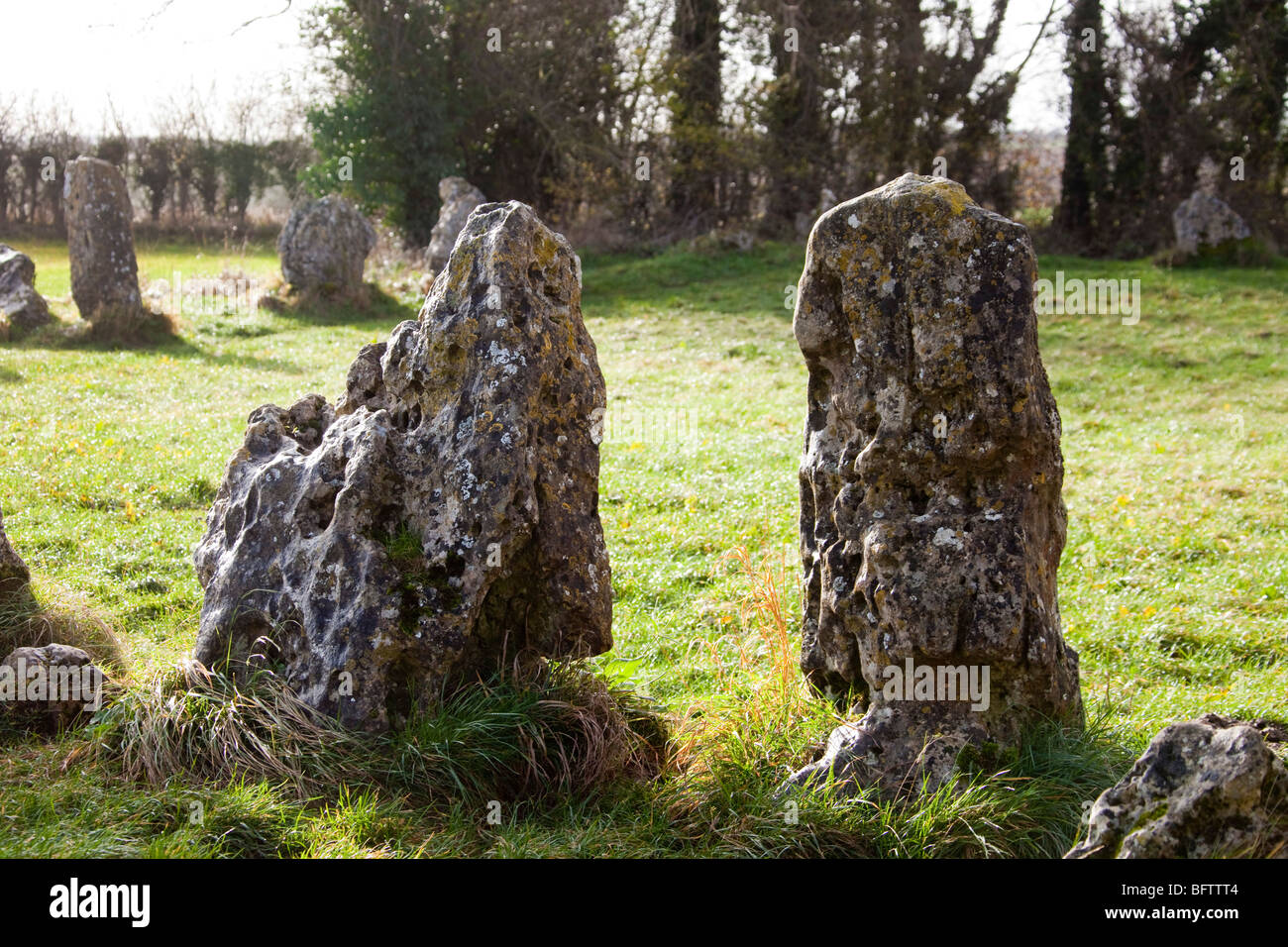 The King's Men The Rollright Stones, Stone circle megalithic oolitic ...
