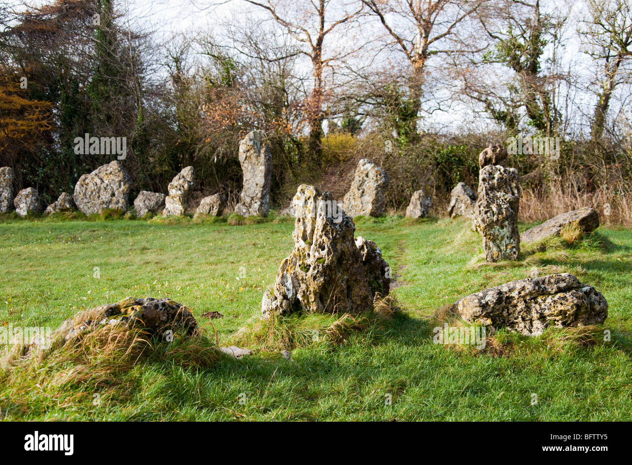 The King's Men at The Rollright Stones, Stone circle megalithic oolitic ...