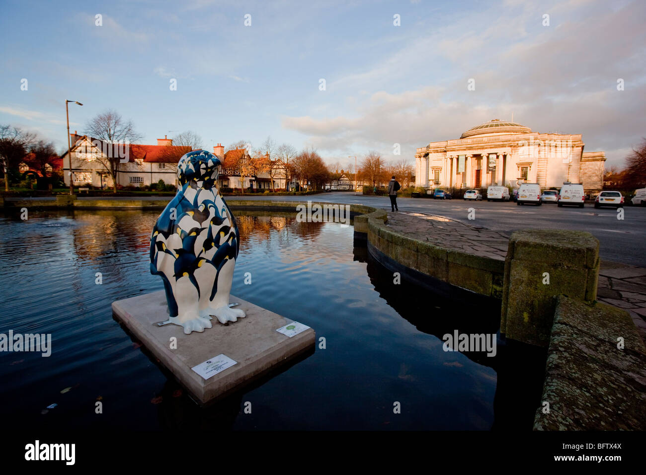 A 'Go Penguin' - part of Liverpool's Winter Trail celebrations outside ...