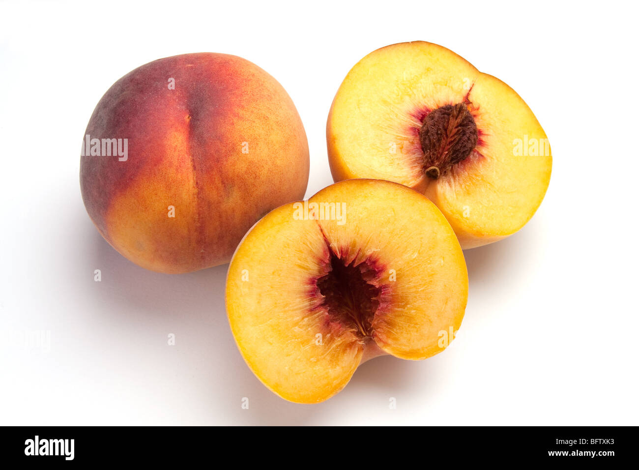 Half peach hi-res stock photography and images - Alamy