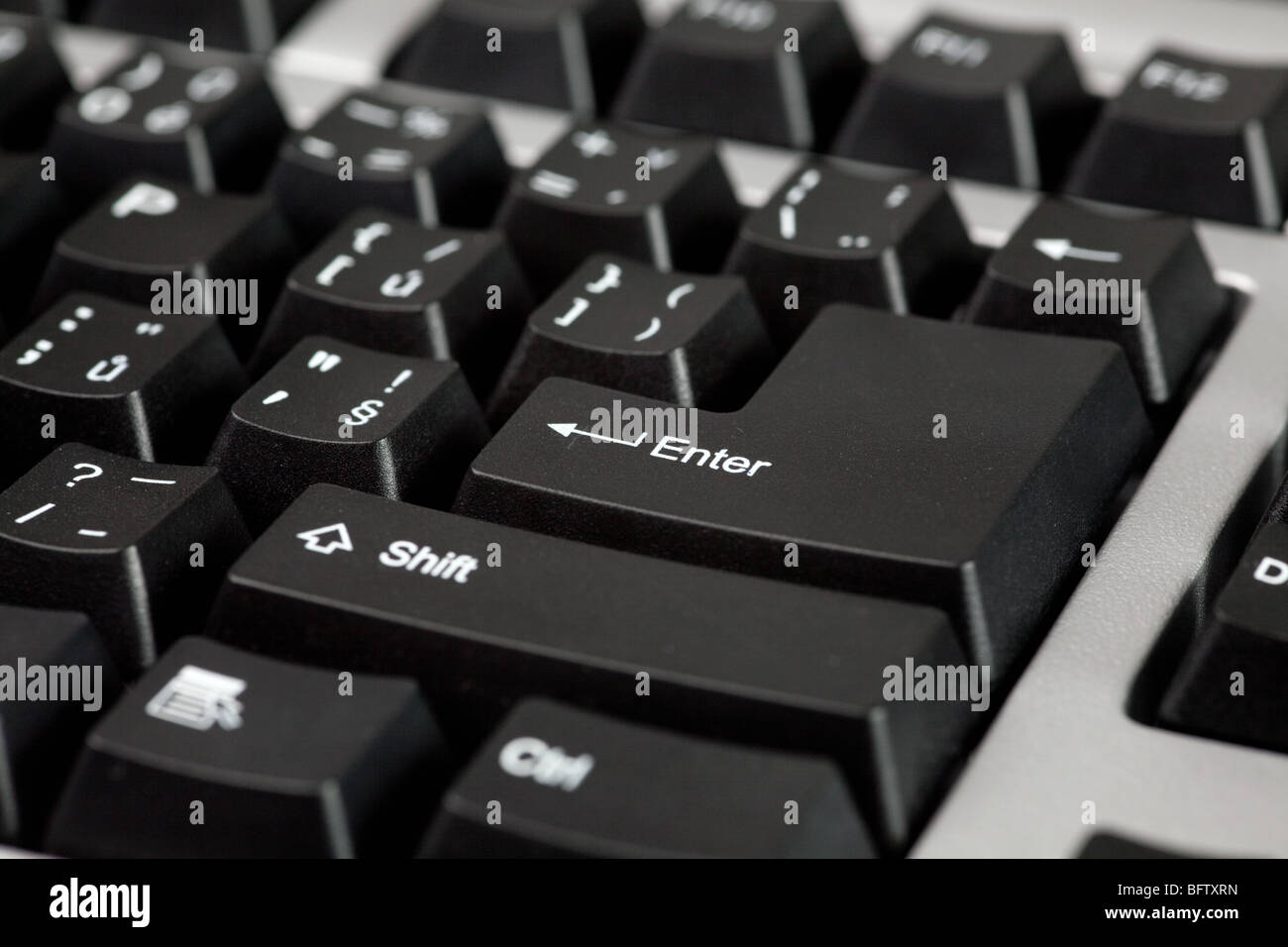 macro shot of black computer keyboard Stock Photo - Alamy