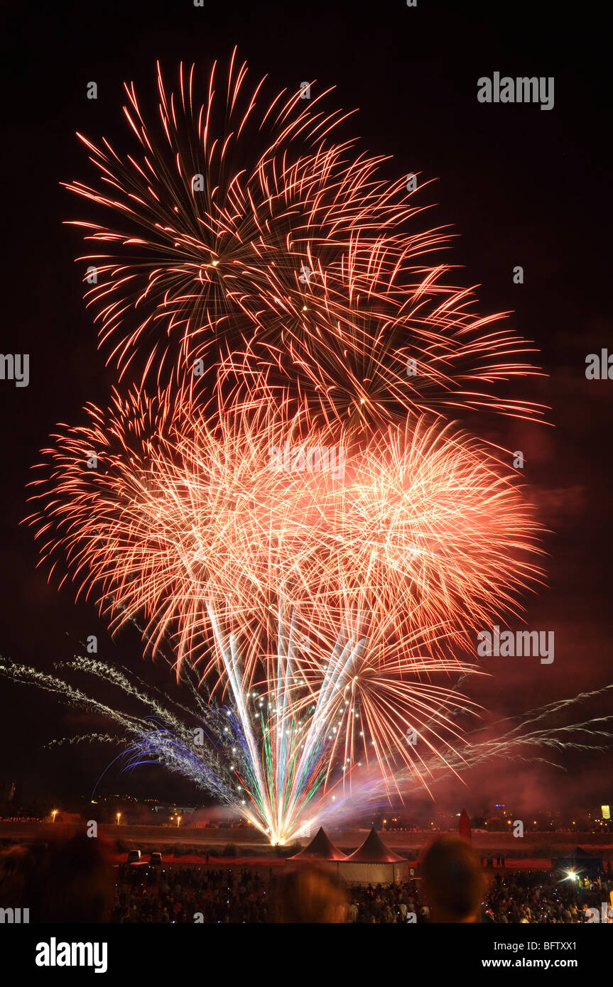 Firework fest at Bundek ,Zagreb,Croatia Stock Photo - Alamy