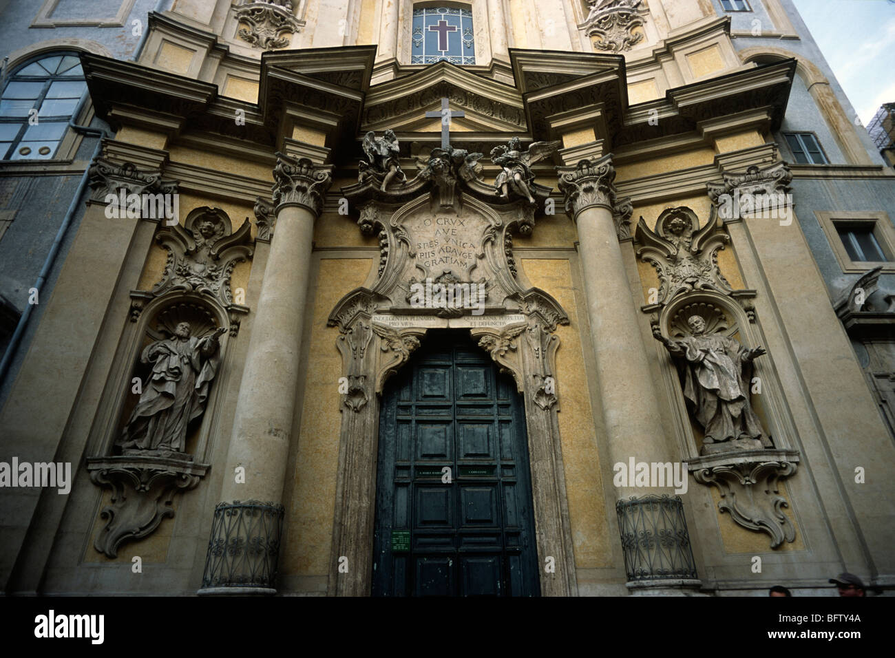 Rome. Italy. The baroque church of Santa Maria Maddalena in Campo ...