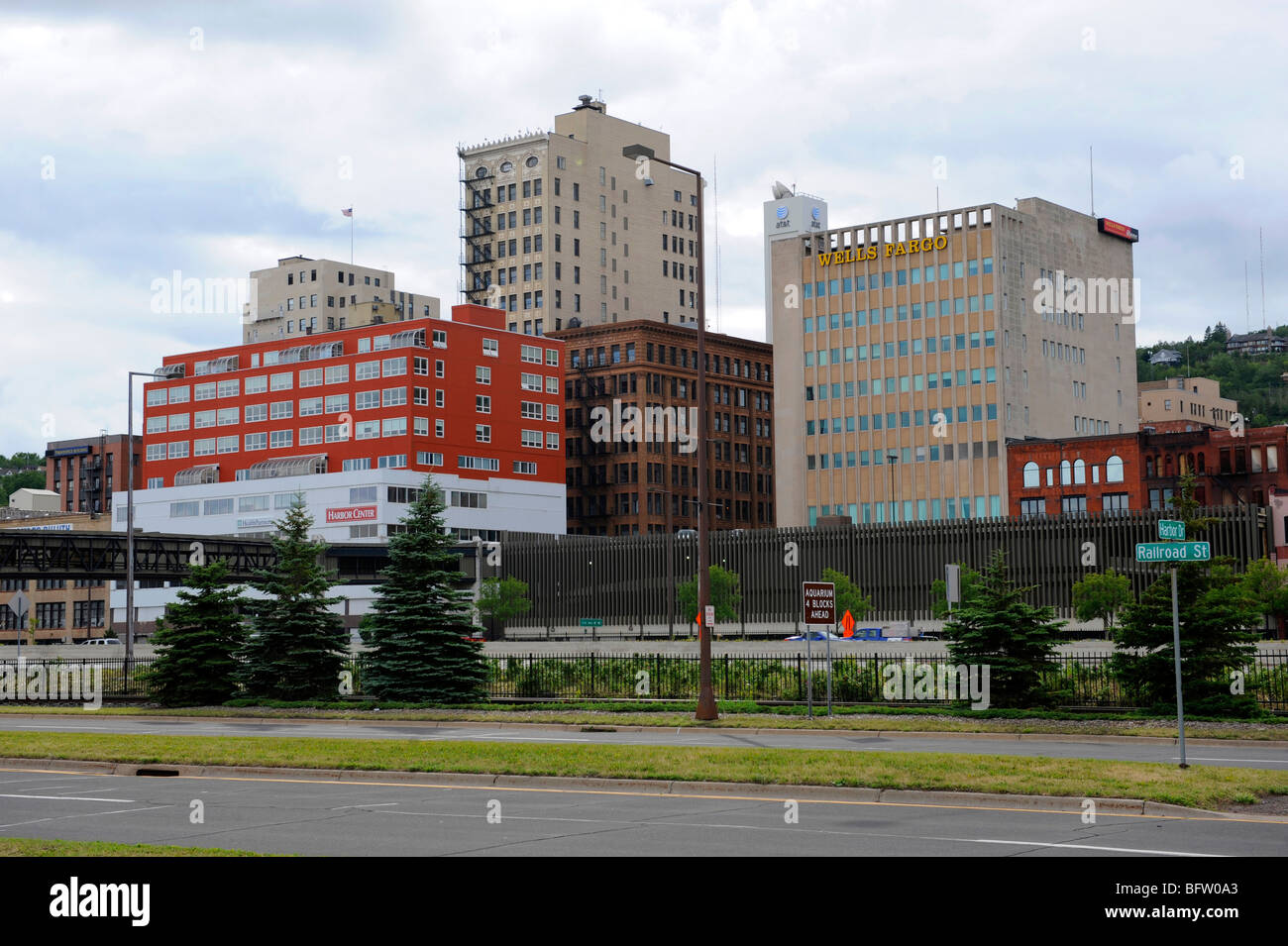 Skyline of Downtown area of Duluth Minnesota Stock Photo - Alamy