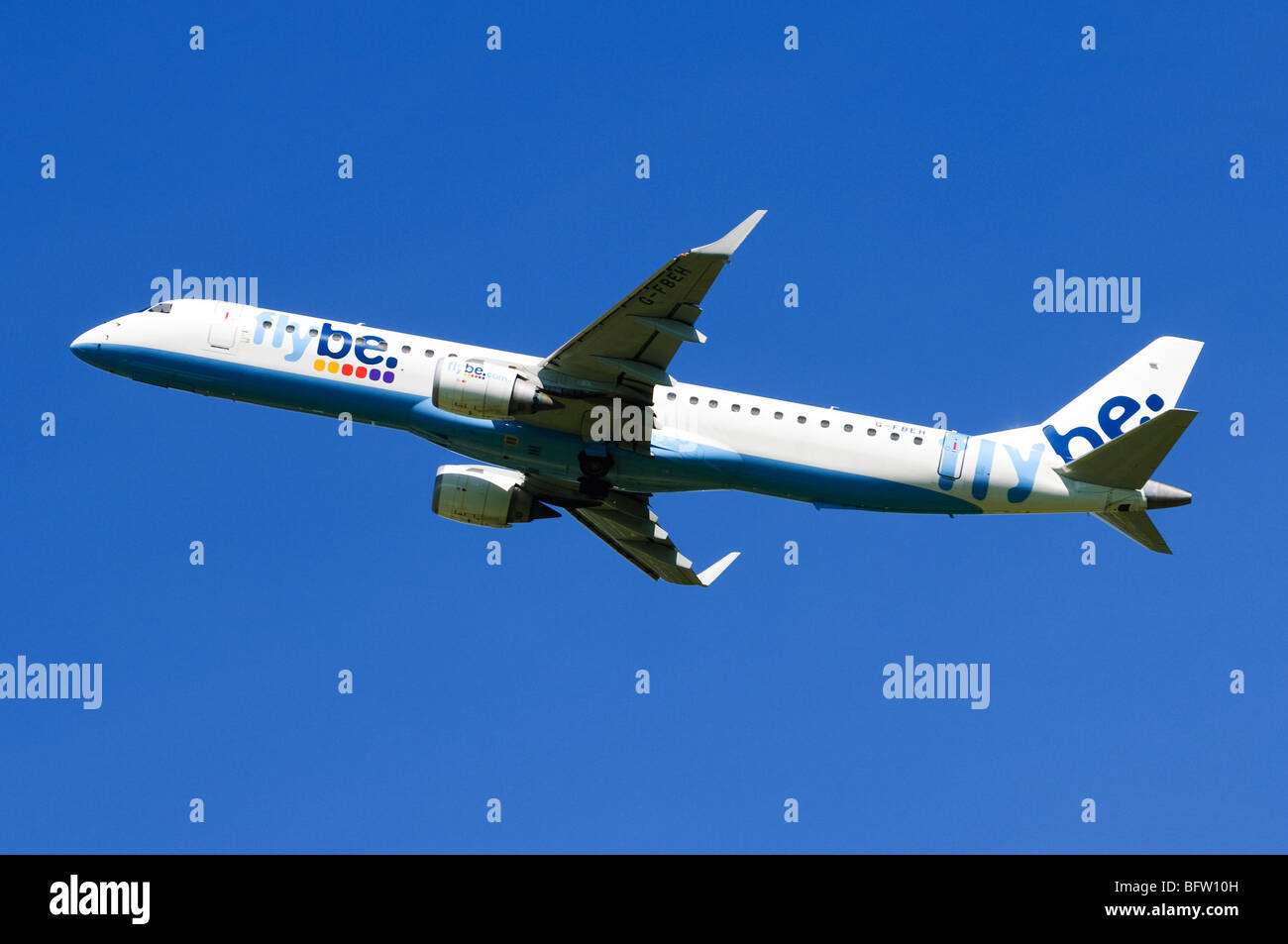 Embraer 190 Jet Aircraft Flybe High Resolution Stock Photography and ...