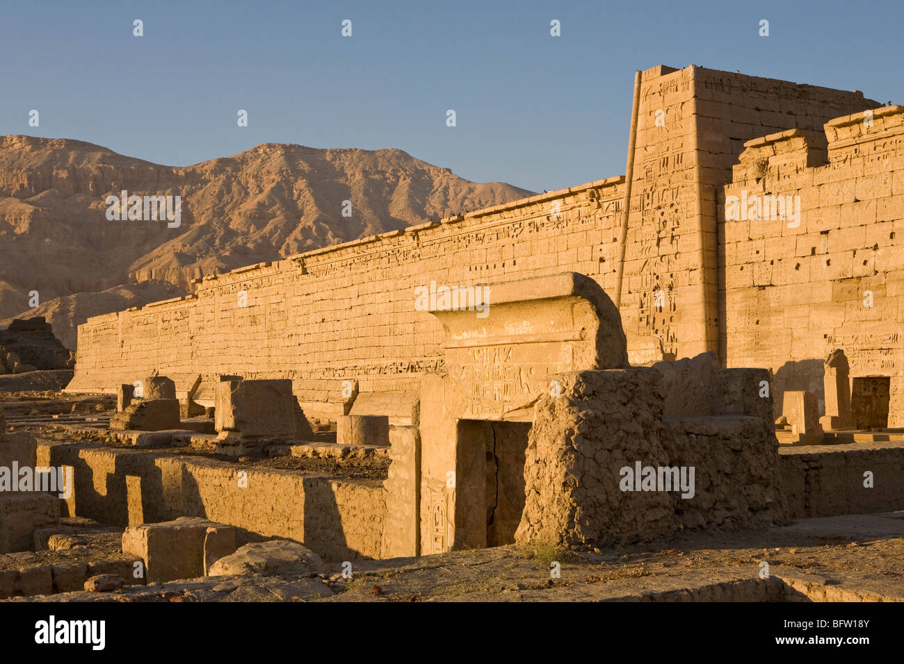 The Palace at Medinet Habu , Mortuary Temple of Ramesses III, in ...
