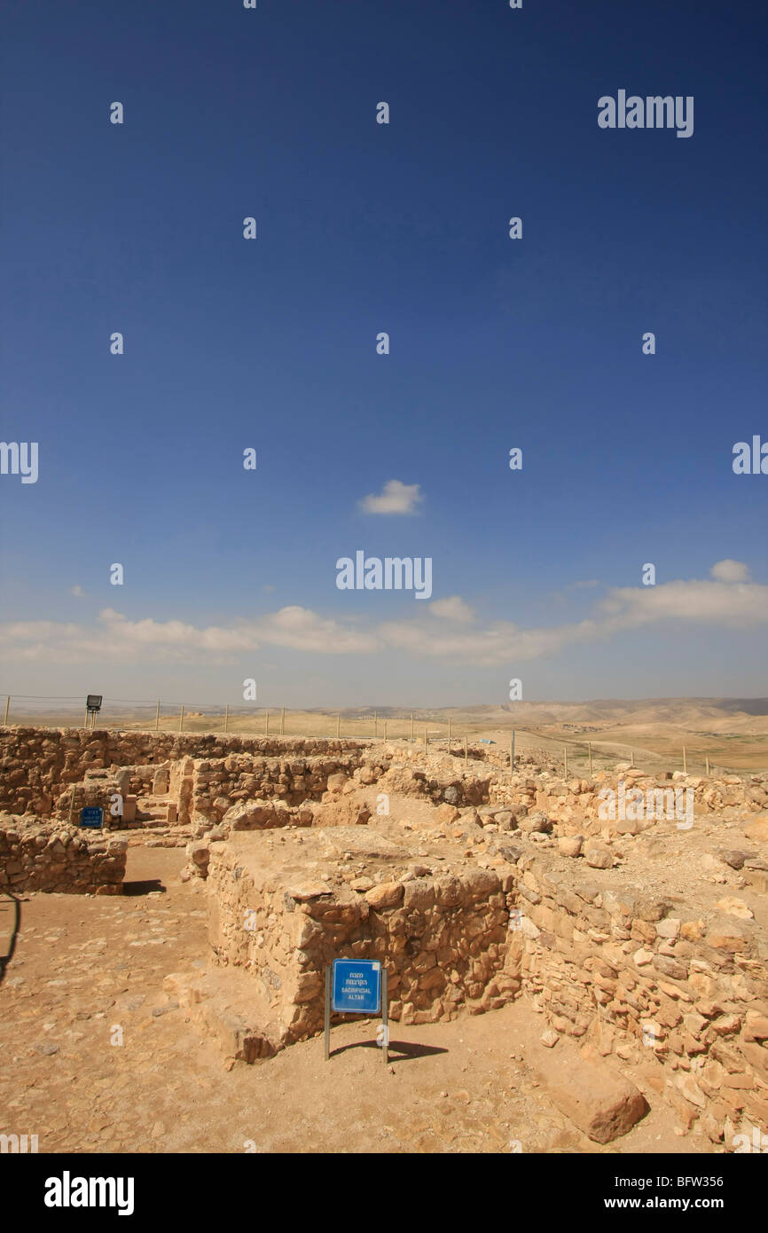 Israel, Negev. The Israelite Temple in Tel Arad Stock Photo - Alamy
