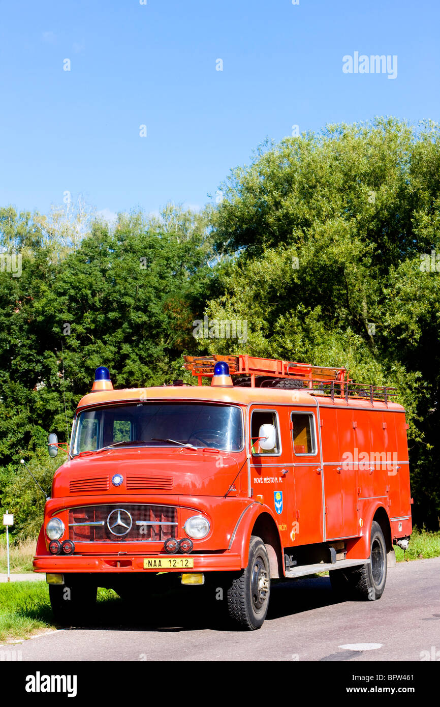 old fire engine, Czech Republic Stock Photo - Alamy