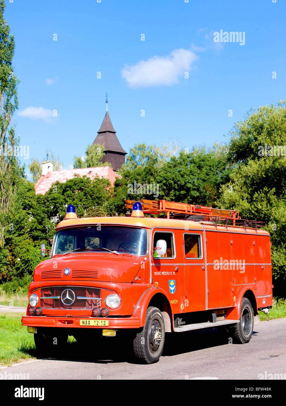 Old fire engine czech republic hi-res stock photography and images - Alamy