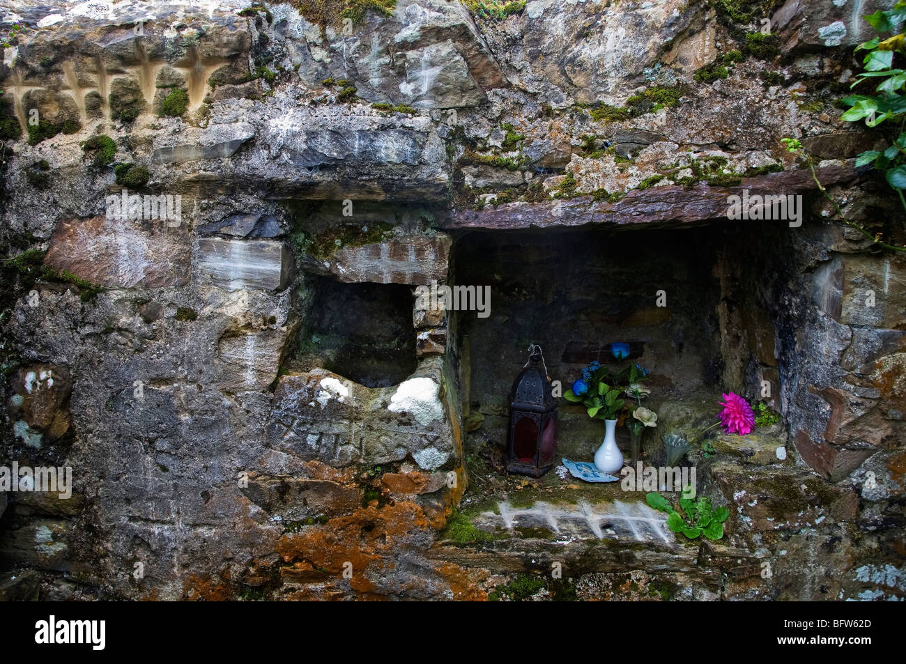 Rubbed Crosses at St Declan's Holy Well and Hermitage (also known as ...