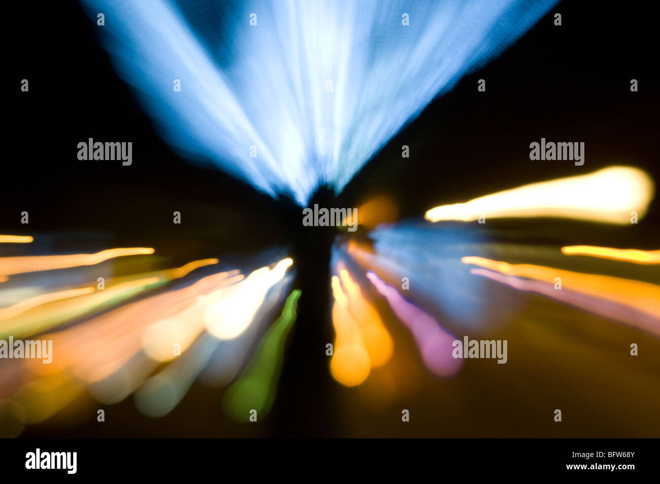 Night with streaky lights hi-res stock photography and images - Alamy