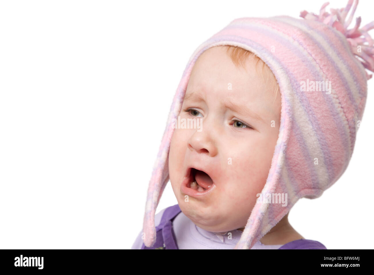 studio portret of crying child Stock Photo - Alamy