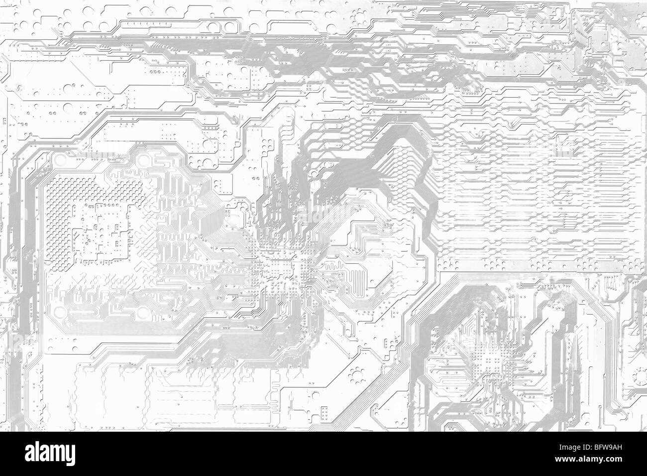 Abstract graphic electronic black and white background Stock Photo - Alamy