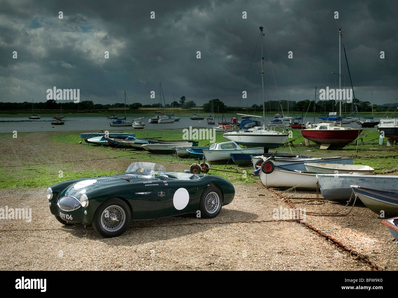 Austin Healey 100S sports racing car Stock Photo - Alamy
