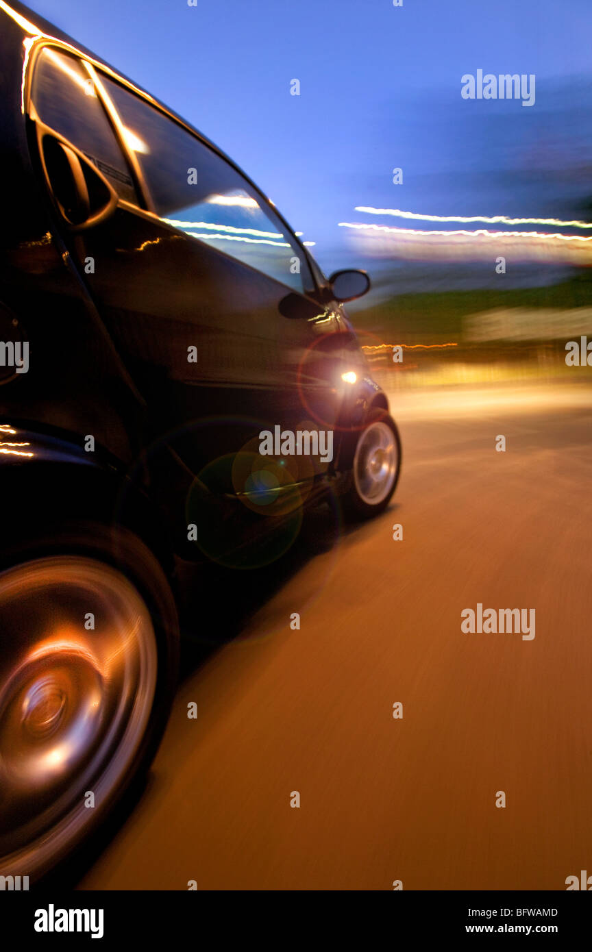 Smart Car night driving Stock Photo - Alamy Smart Car night driving Stock Photo - Alamy