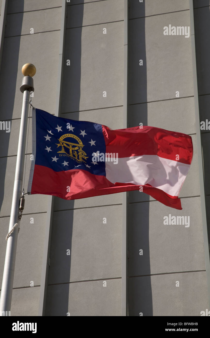 State Flag Of Georgia Atlanta Stock Photo - Alamy