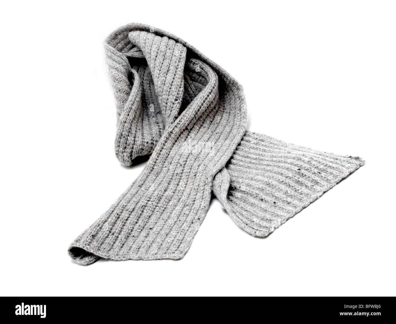 Woolly Scarf Knitted Stock Photo - Alamy