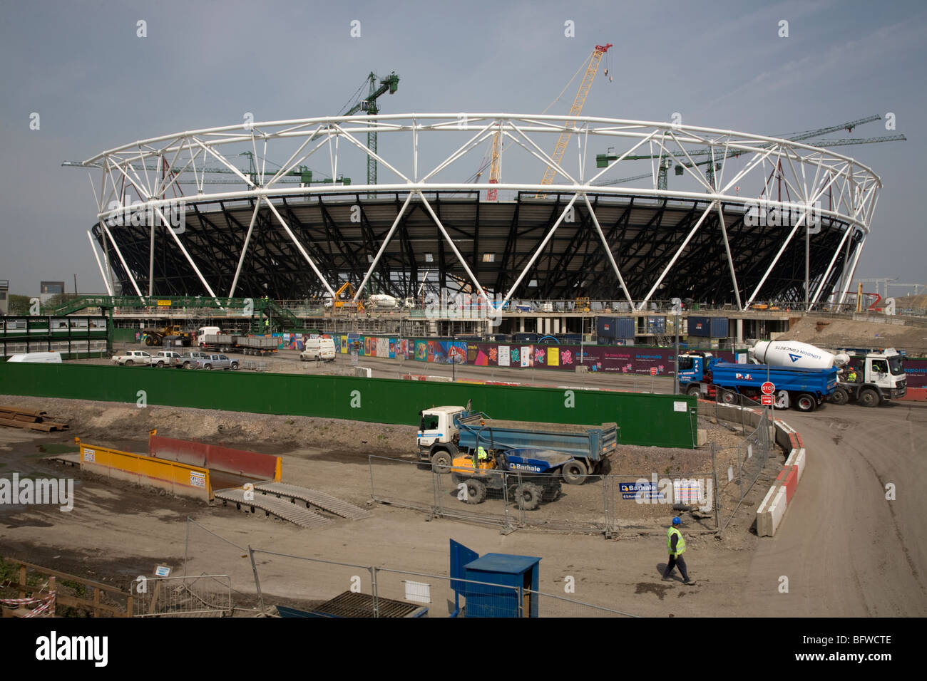 Olympic Stadium Construction Site For London 2012 Stock Photo - Alamy