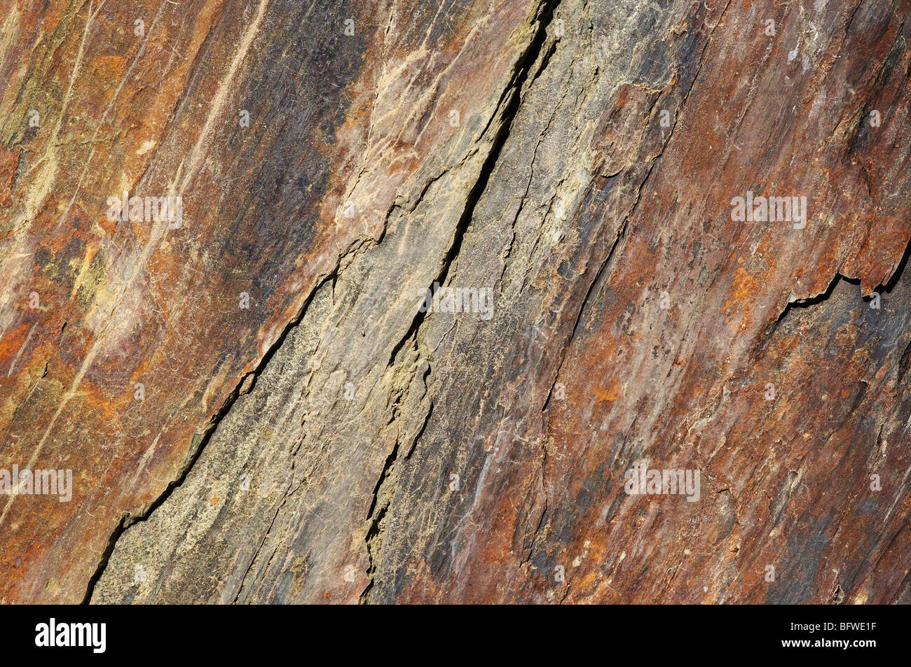 surface of blue stone - cleaving stone - ragged surface Stock Photo - Alamy