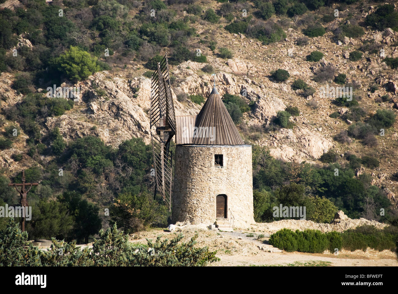 The old windmill Stock Photo - Alamy