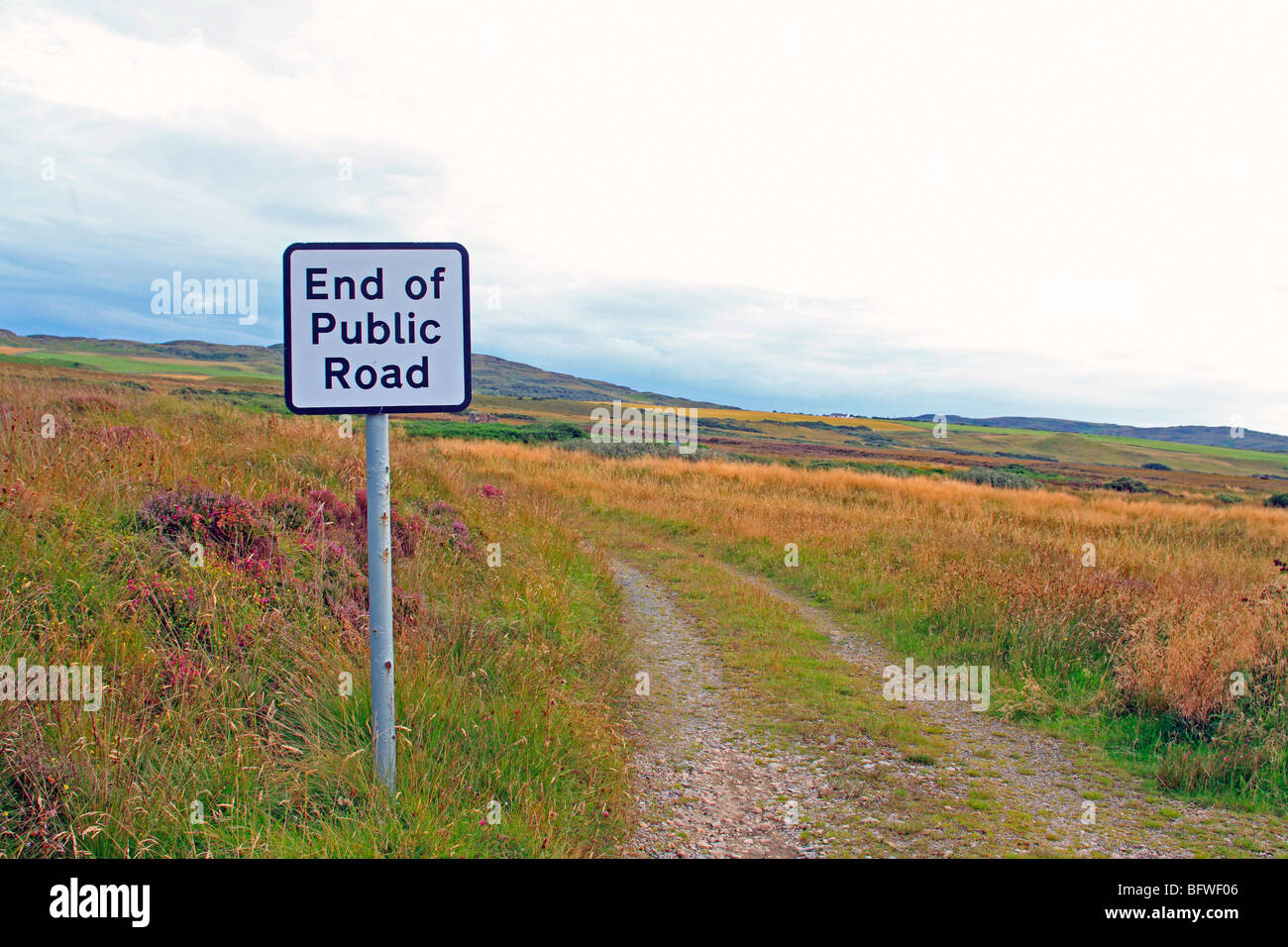 Road sign, Isle of Islay, Scotland Stock Photo - Alamy