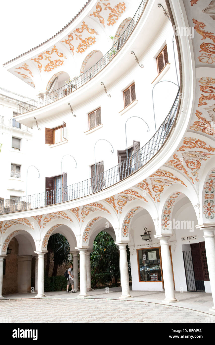 Atrium in a building in Sevilla, Spain Stock Photo - Alamy