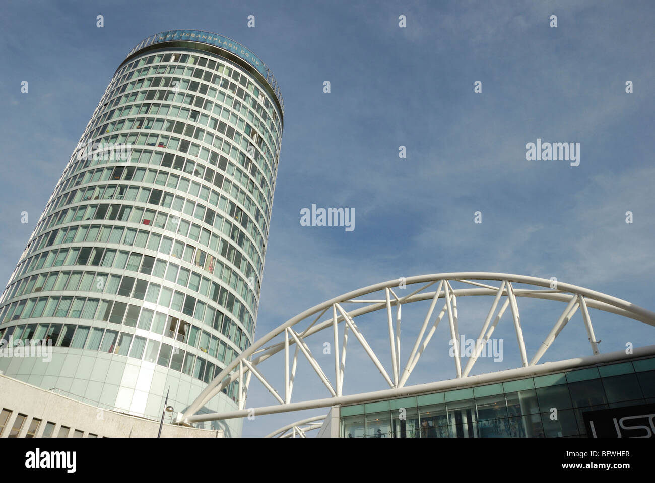 The Rotunda tower in the Bullring, Birmingham, West Midlands, England ...