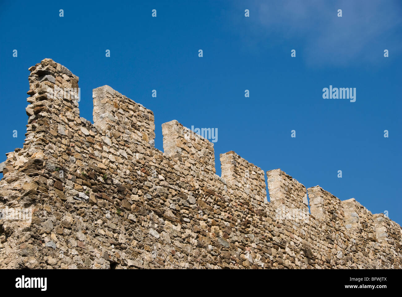 The castle wall Stock Photo - Alamy
