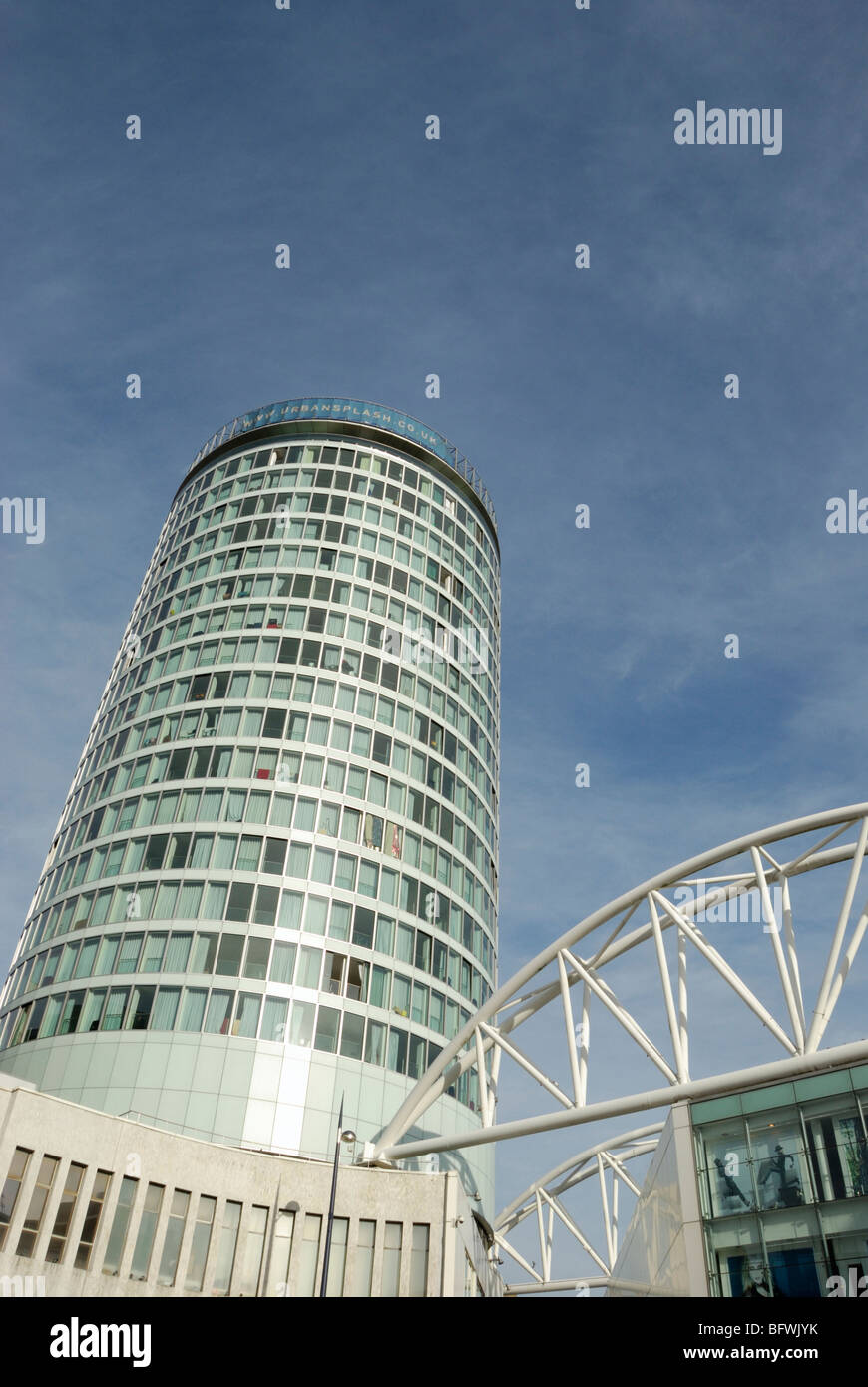 The Rotunda tower in the Bullring, Birmingham, West Midlands, England ...