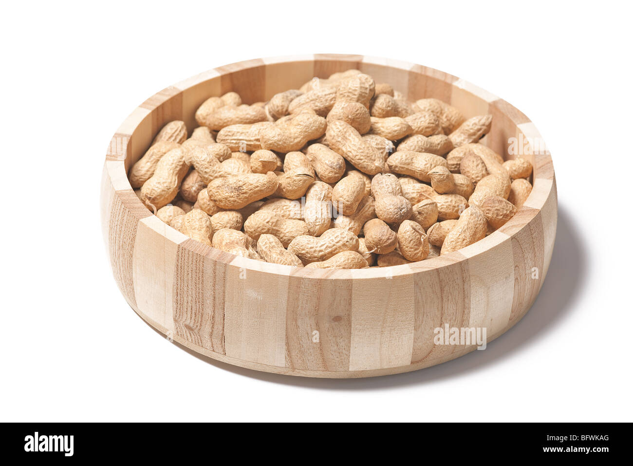 the peanuts on white background Stock Photo - Alamy
