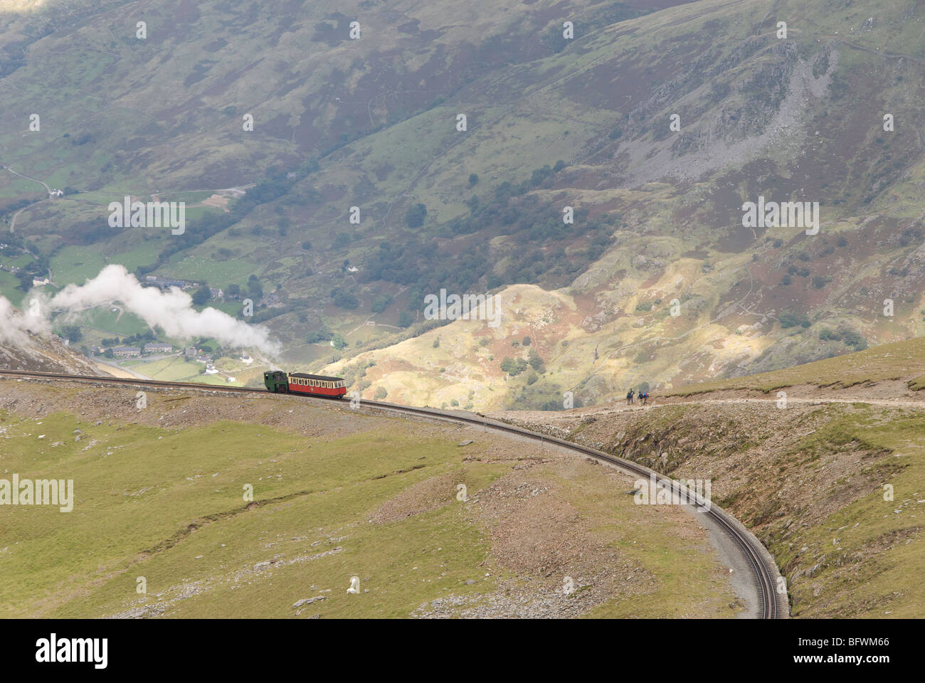 Snowdon mountain railway hi-res stock photography and images - Alamy