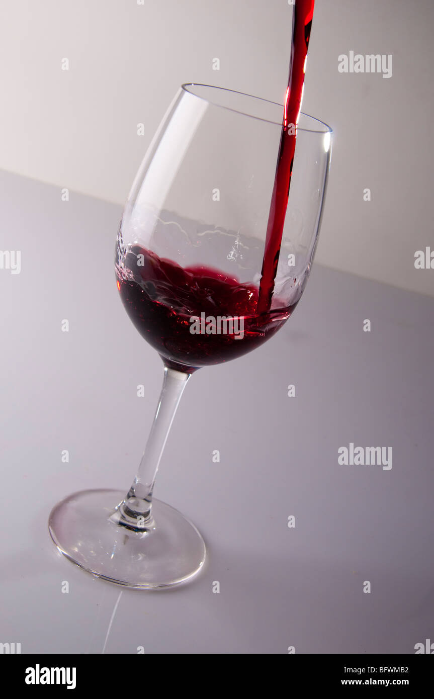 Filling a Wine Glass, Cabernet Sauvignon Chile Stock Photo - Alamy
