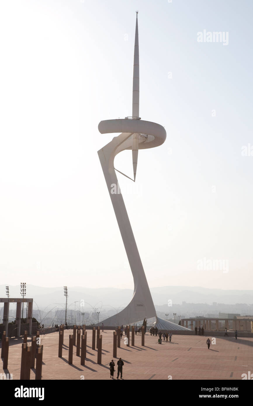 Telefonica tower in Barcelona Stock Photo - Alamy