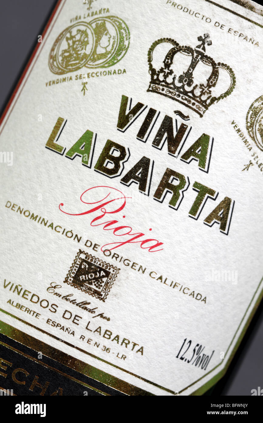 Rioja wine label hi-res stock photography and images - Alamy