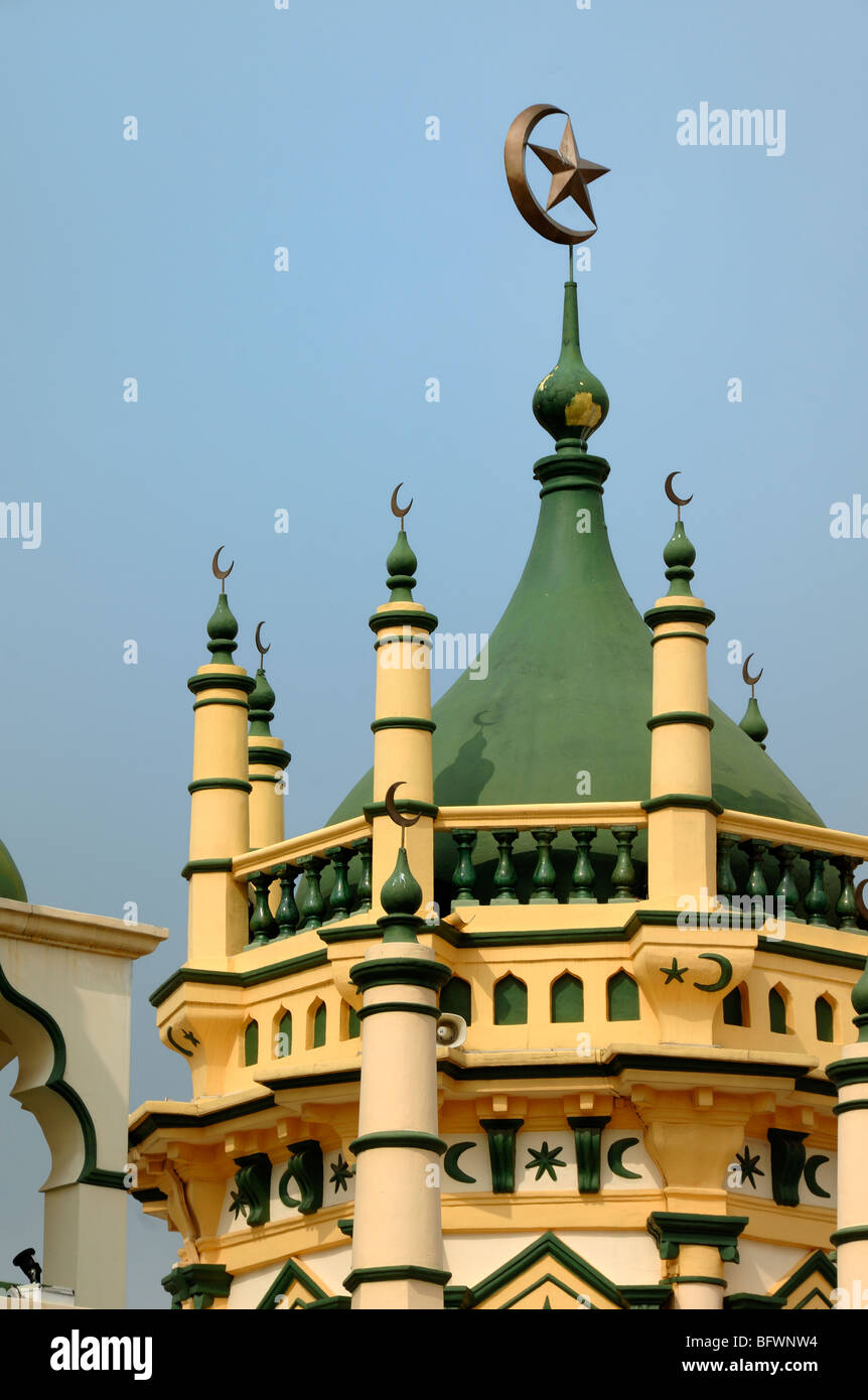 Minarets & Green Crescents of Abdul Gaffoor Mosque (1907) built in the ...